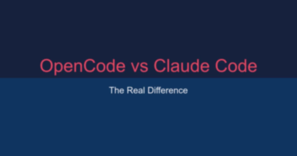 Is Opencode as Smart as Claude Code? | Daniel Miessler